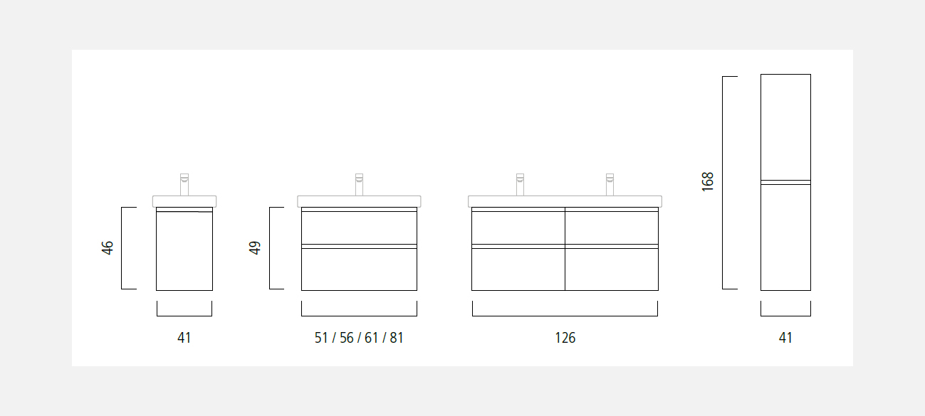 Alterna Waschtischmöbel und Keramik | Sanitas Troesch
