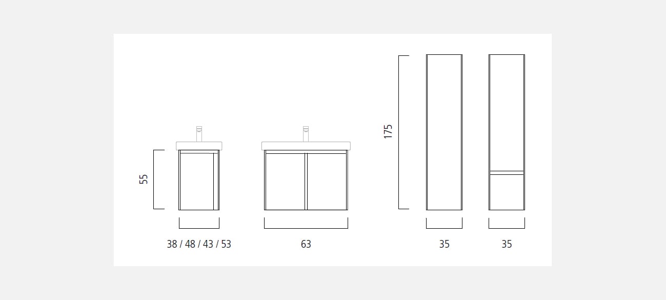 Alterna Waschtischmöbel und Keramik | Sanitas Troesch