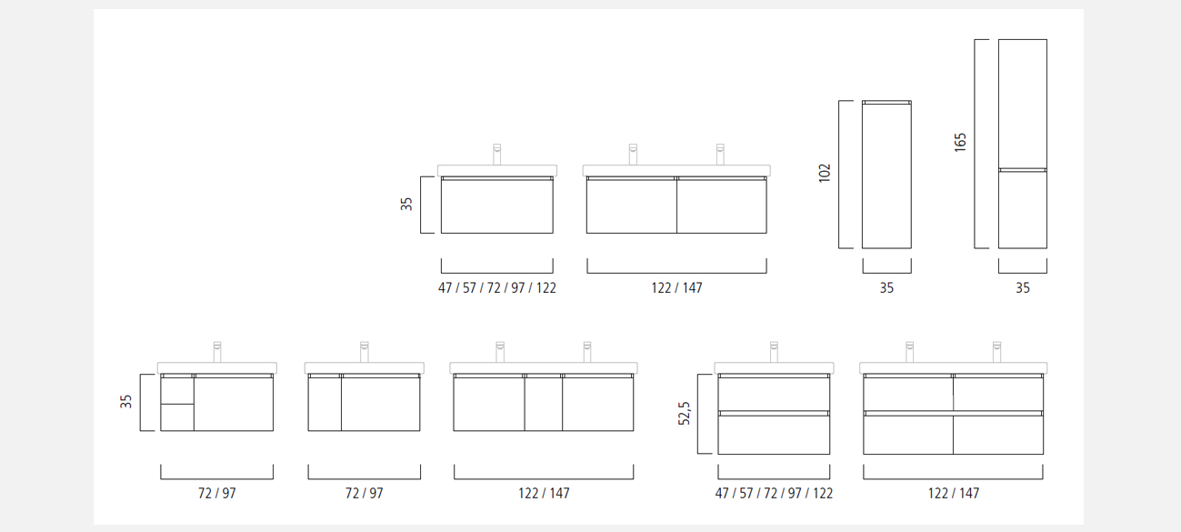 Alterna Waschtischmöbel und Keramik | Sanitas Troesch